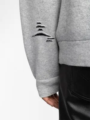 Zadig&Voltaire Jacquard Motif Wool-cashmere Sweater