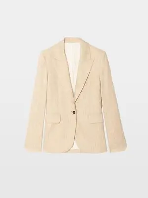 Zadig&Voltaire Vavy Pinstripe Blazer - Cookie