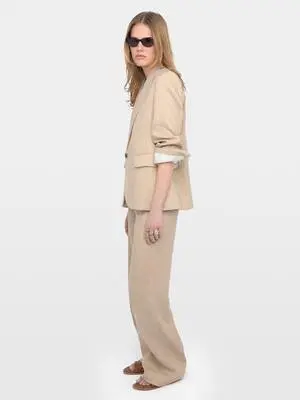 Zadig&Voltaire Vavy Pinstripe Blazer - Cookie
