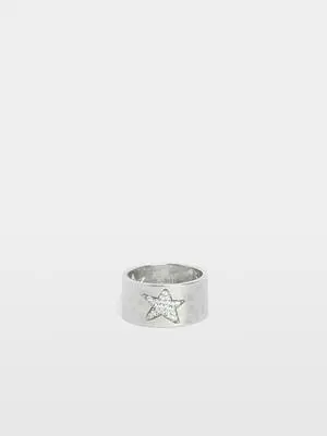 Zadig&Voltaire Rock Star Strass Ring - Shiny Silver