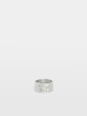 Zadig&Voltaire Rock Star Strass Ring - Shiny Silver