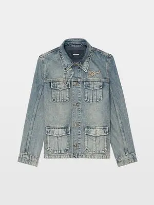 Zadig&Voltaire Lienna Denim Jacket - Light Blue