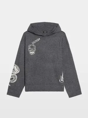 Zadig&Voltaire Hooded Sweater With Embroidery