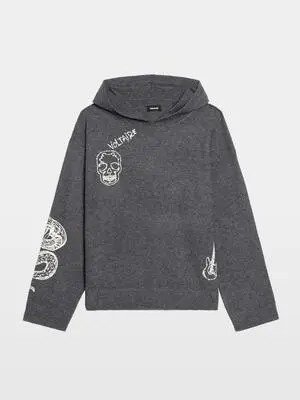 Zadig&Voltaire Hooded Sweater With Embroidery