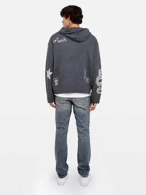 Zadig&Voltaire Hooded Sweater With Embroidery