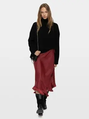 Zadig&Voltaire Asymmetrical Skirt - Cherry