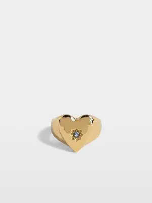 Zadig&Voltaire Heartbreaker Strass Ring - Shiny Gold