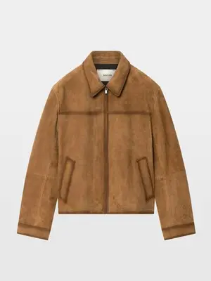 Zadig&Voltaire Loumy Suede Leather Jacket - Cognac