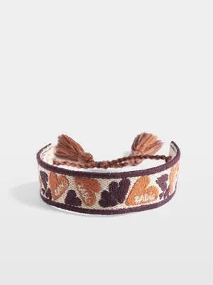 Zadig&Voltaire Woven Heart Bracelet - Flame