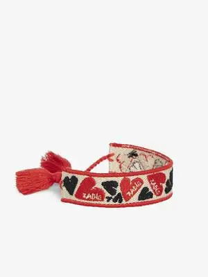 Zadig&Voltaire Woven Heart Bracelet With Tassels - Flash