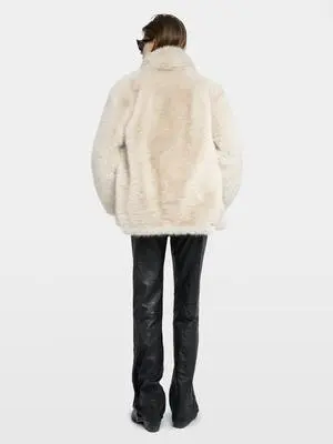 Zadig&Voltaire Fleur Faux Fur Mid-length Coat