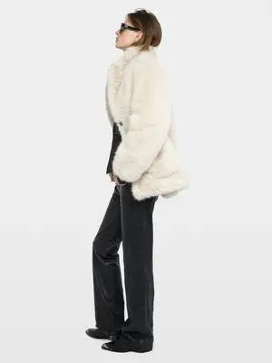 Zadig&Voltaire Fleur Faux Fur Mid-length Coat