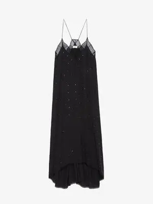 Zadig&Voltaire Risty Diamanté Dress - Stone
