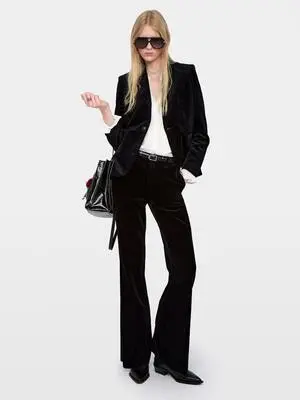 Zadig&Voltaire Prevy Velvet Trousers - Black