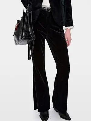 Zadig&Voltaire Prevy Velvet Trousers - Black