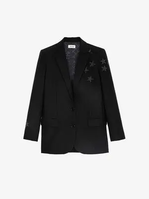 Zadig&Voltaire Viva Strass Star Blazer - Black