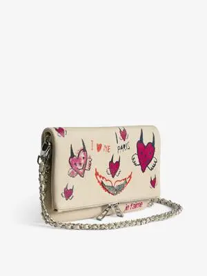 Zadig&Voltaire Rock Bloomy Clutch - Flash