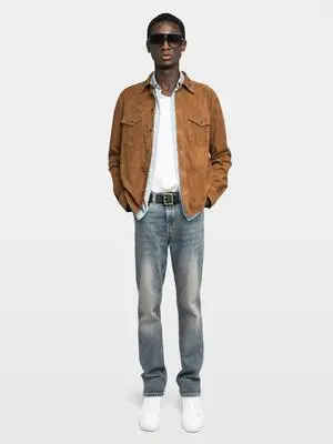 Zadig&Voltaire Sergy Suede Leather Shirt