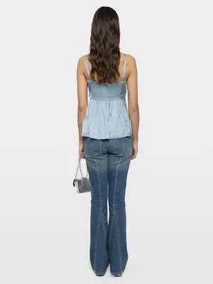 Zadig&Voltaire Cippie Satin Camisole - Sky