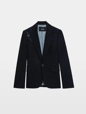 Zadig&Voltaire Vavy Embellished Blazer - Encre