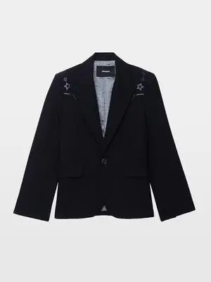 Zadig&Voltaire Vavy Embellished Blazer - Encre