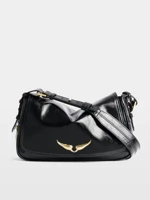 Zadig&Voltaire Le Zouzou Vintage Patent Leather Bag - Black