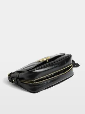 Zadig&Voltaire Le Zouzou Vintage Patent Leather Bag - Black