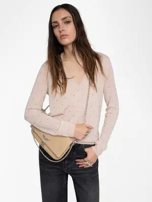 Zadig&Voltaire Rivy Embellished Feather Cashmere Sweater