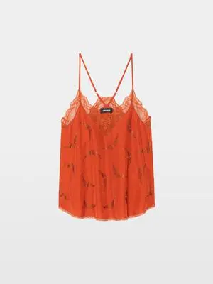 Zadig&Voltaire Christy Silk Camisole - Spice