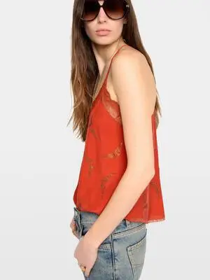 Zadig&Voltaire Christy Silk Camisole - Spice