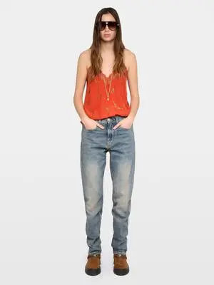 Zadig&Voltaire Christy Silk Camisole - Spice