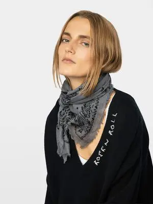 Zadig&Voltaire Nuage Bandana Scarf - Road