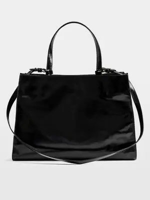 Zadig&Voltaire Vintage Patent Leather Bag With Magnetic Closure - Black