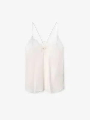 Zadig&Voltaire Christy Silk Camisole - Ecru