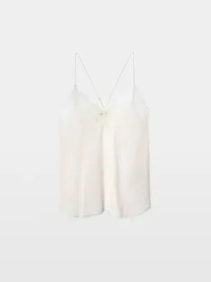 Zadig&Voltaire Christy Silk Camisole - Ecru