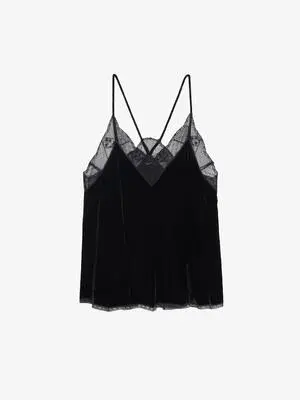 Zadig&Voltaire Christy Velvet Camisole - Black