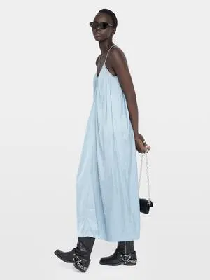 Zadig&Voltaire Ristym Satin Long Dress - Sky