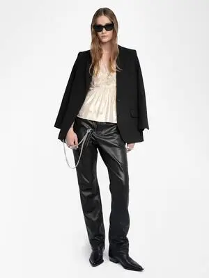 Zadig&Voltaire Cayonne Satin Camisole - Gold