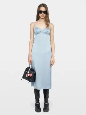 Zadig&Voltaire Rialta Satin Midi Dress
