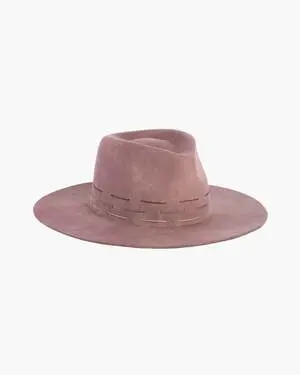 Eric Javits Storm Wool Felt Rocker Hat Dusty Rose