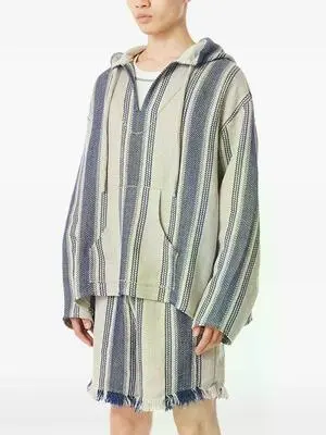 KURO Stripe Linen Parka