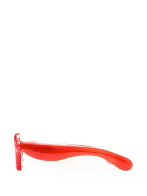PALOCERAS Geometric Frame Sunglasses - Red