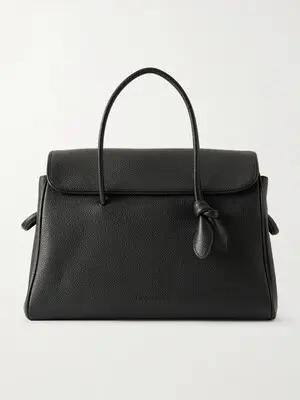Jacquemus Le Turismo Full-grain Leather Tote Bag - Black