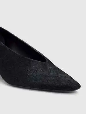 REFORMATION Calista Kitten Heel Pump - Black