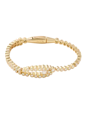 UNIFORM OBJECT Tension 18-karat Diamond Tennis Bracelet - Gold