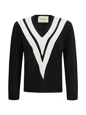Valentino Garavani V Neck Sweaters For Men