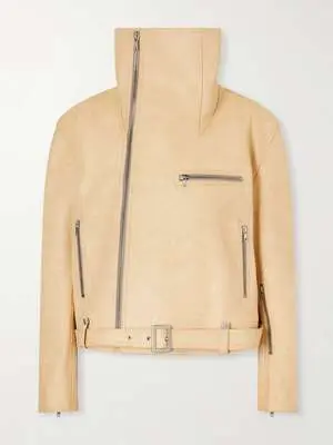 Rick Owens Leather Biker Jacket - Multi