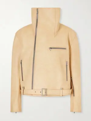 Rick Owens Leather Biker Jacket - Multi