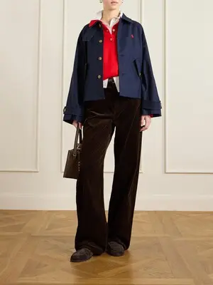 Polo Ralph Lauren Embroidered Cotton-gabardine Jacket