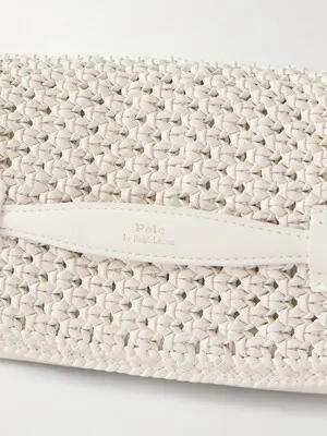 Polo Ralph Lauren Bellport Woven Leather Clutch